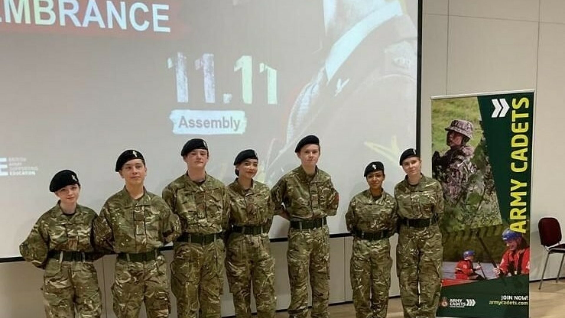 Cadets Inspire Over 400 Students at their School Remembrance Assembly ...