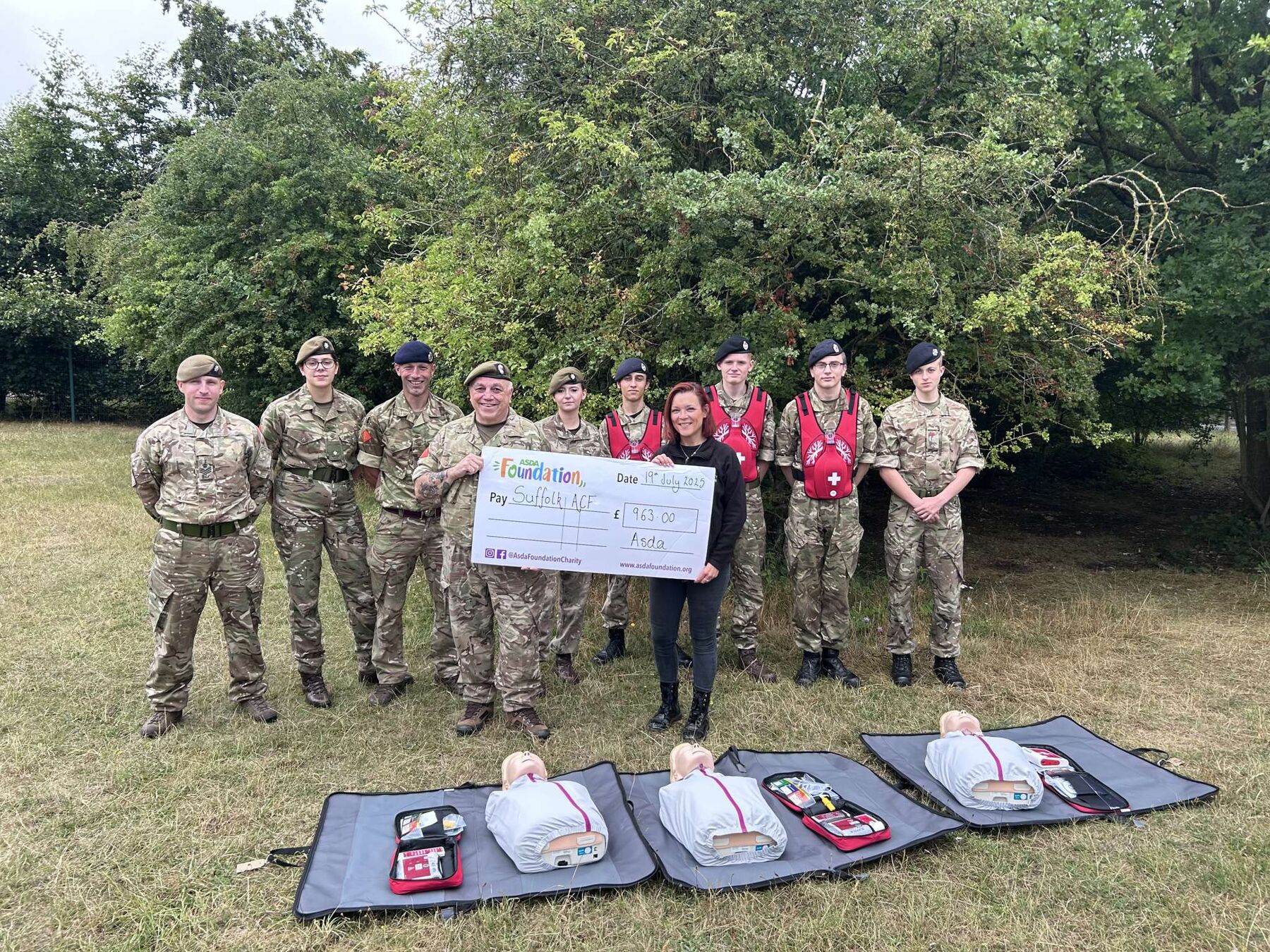 The ASDA Foundation Awards Grant For First Aid Equipment | Army Cadets UK