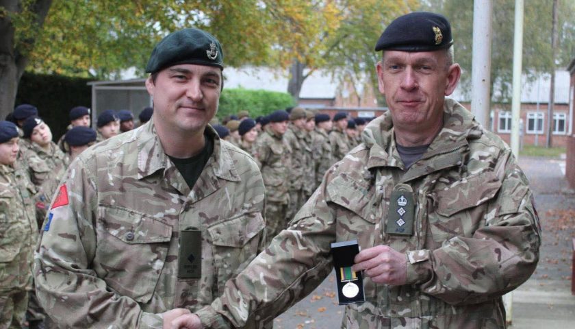 Cadet Force Medal Award to E Company (YNW) CFAV | Army Cadets UK